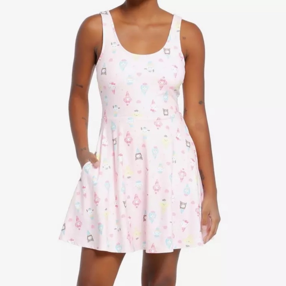 Hello Kitty And Friends Hot Topic Ice Cream Skater Dr… - Gem